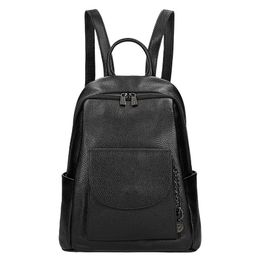 Wojas Leder-Rucksack in Schwarz - (B)28 x (H)32 x (T)14 cm - 26% | Damen-taschen