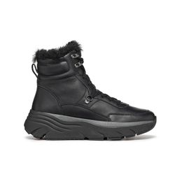 Geox Leder-Boots "Diamanta" in Schwarz - 55% | Größe 38 | Damen-stiefel