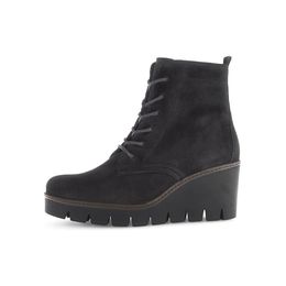 Gabor Leder-Keilstiefeletten in Schwarz - 50% | Größe 40,5 | Stiefeletten