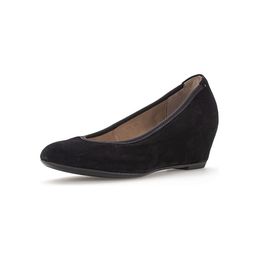 Gabor Leder-Keilpumps in Schwarz - 53% | Größe 36 | Pumps