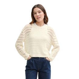 Tom Tailor Denim Pullover in Creme - 57% | Größe XS | Damen-pullover-cardigans