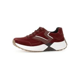 Gabor Leder-Sneakers in Rot - 55% | Gr&ouml;&szlig;e 38 | Damen-sneakers
