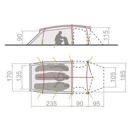Vaude Mark XT 3P - Trekkingzelt