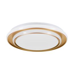 Eglo Leuchten EGLO MOSCHETTA Deckenleuchte LED Gold, Farbwechsler