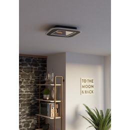 Eglo Leuchten EGLO MACCHIONI Deckenleuchte LED Schwarz, Wei&szlig;, Fernbedienung