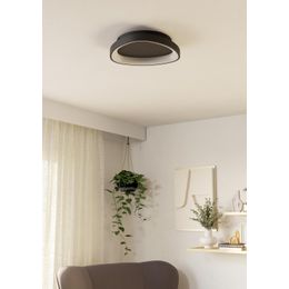 Eglo Leuchten EGLO LORETELLO Deckenleuchte LED Schwarz, Fernbedienung