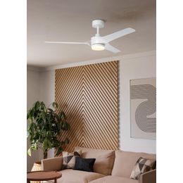 Eglo Leuchten EGLO ORCUTT Deckenventilator LED weiß matt, Fernbedienung