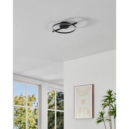 Eglo Leuchten EGLO AMANDOLO Deckenleuchte LED Schwarz, Fernbedienung, Farbwechsler