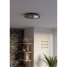 Eglo Leuchten EGLO MACCHIONI Deckenleuchte LED Schwarz, Wei&szlig;, Fernbedienung