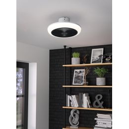 Eglo Leuchten EGLO SAYULITA Leuchte mit Ventilator LED Schwarz, Weiß, Fernbedienung