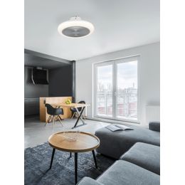 Eglo Leuchten EGLO KOSTRENA Leuchte mit Ventilator LED Grau, Weiß, Fernbedienung