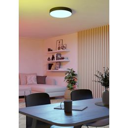 Eglo Leuchten EGLO GALLIZZI-Z Deckenleuchte LED Schwarz, Farbwechsler