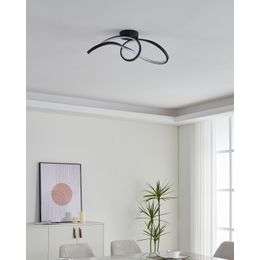 Eglo Leuchten EGLO CALAROSSA-Z Deckenleuchte LED Schwarz, Farbwechsler