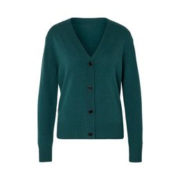 Tchibo - Feinstrick-Cardigan mit Cashmere - Damen - Gr. L - petrol