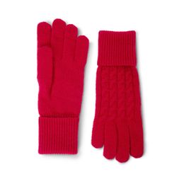 Tchibo - Strickhandschuhe mit Zopfmuster - rot