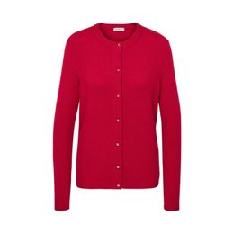 Tchibo - Strickcardigan mit goldfarbenen Kn&ouml;pfen - Damen - Gr. S - rot
