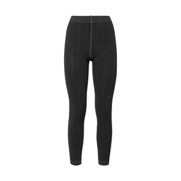 Tchibo - Thermoleggings mit Zopfmuster - Damen - Gr. L - anthrazit