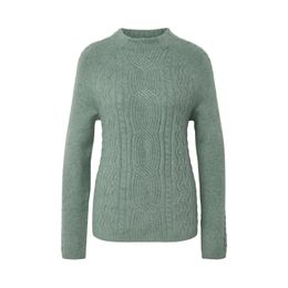 Tchibo - Grobstrickpullover mit Zopfmuster - Damen - Gr. S - gr&uuml;n
