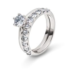 Tchibo - Ring-Set - Damen - Gr. 19 - silber