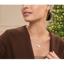 Tchibo - 925 Silber Kette mit Anh&auml;nger und Muschelkernperle - silber
