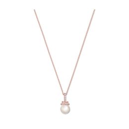Tchibo - 925 Silber Kette ros&eacute;vergoldet mit Muschelkernperle - wei&szlig;