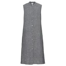 DW-Shop Leinen-Kleid, Melange schwarz, 42
