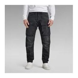 G-Star Raw G-Star f&uuml;r Herren. D23972-B479-G108 3D konisch zulaufende Denim Cargo-Hose Schwarz (27/32), L&auml;ssig, Baumwolle