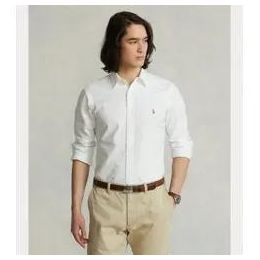 Polo Ralph Lauren f&uuml;r Herren. 710549084006 Slim Fit Oxford Hemd wei&szlig; (S), L&auml;ssig, Baumwolle, Langarm