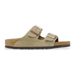 Birkenstock f&uuml;r Damen. 51463 Leder Sandalen Arizona Leve taupe (41), Wohnung, Wildleder, Keine, L&auml;ssig