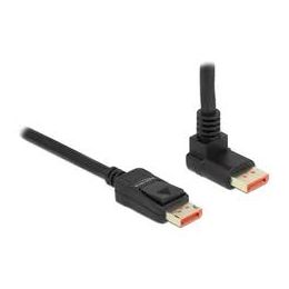 Delock DisplayPort Kabel 1.4 (4k/8k) - Oben gewinkelt - Schwarz - 1m