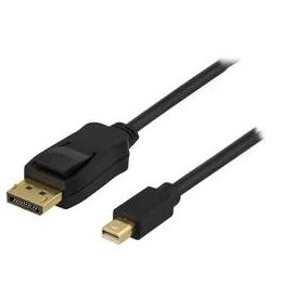 Deltaco DisplayPort > Mini Displayport Kabel 2m - Schwarz