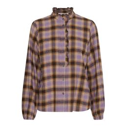 Pulz Jeans Bluse 'Katelyn' Damen Gr&ouml;&szlig;e L dunkelbeige / helllila
