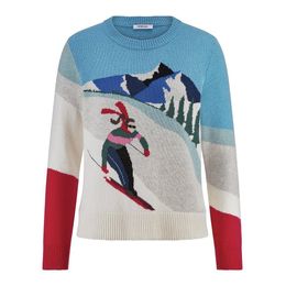 Peter Hahn - Rundhals-Pullover, weiss, Gr. 44 / L - Wolle