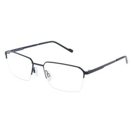 Eschenbach 820985 Brille Herren | Fassung: Halbrand, Quadratisch, Blau Matt