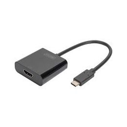 Digitus Adapter USB-C 3.2 Gen 1 > HDMI 4K/60Hz schwarz, 15cm Kabel
