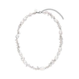 PURELEI Kette 'Crystal Wave' Damen Größe One Size silber / perlweiß