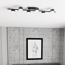 EMIBIG LIGHTING Deckenstrahler Bet, Länge 100 cm, schwarz, Metall, 6-flg.