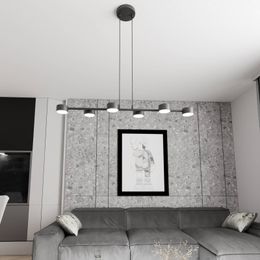 EMIBIG LIGHTING Deckenstrahler, Megara, Länge 80 cm, Metall, 6-flg.