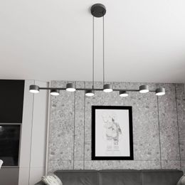 EMIBIG LIGHTING Deckenstrahler Megara, Länge 100 cm, Metall, 8-flg.