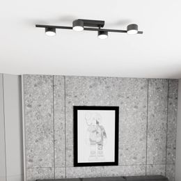 EMIBIG LIGHTING Deckenstrahler Bet, Länge 80 cm, schwarz, Metall, 4-flg.