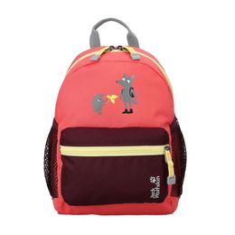 Jack Wolfskin Rucksack 'Little Scout' Jungen Gr&ouml;&szlig;e One Size gelb / grau / hellorange / weinrot