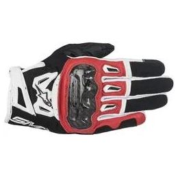 Alpinestars SMX-2 Air Carbon V2 Sporthandschuh schwarz / rot / wei&szlig; XL