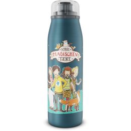 Isolierflasche Alfi "KIDS ISO BOTTLE, Edelstahlkörper, spülmaschinenfest", sdmt gruppe blau, H:23,92cm, Edelstahl, Kunststoff, Silikon, Tritan, Trinkflaschen, 12h heiß & 24h kalt, Trinköffnung mit konsistentem Trinkfluss