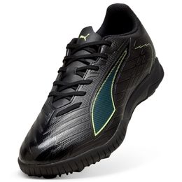 Fußballschuh Puma "ULTRA 6 PLAY TT", Gr. 45, grün (Puma schwarz, fizzy light, grün terrain), Synthetik, Schuhe, für synthetische Hartplätze