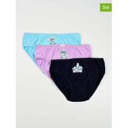 Lilo and Stitch Lilo & Stitch 3er-Set: Slips: "Lilo & Stitch" in Hellblau/ Lila/ Schwarz - 62% | Größe 116-128 | Kinder-waesche