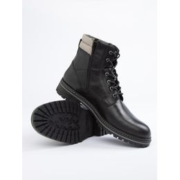 Paul Vesterbro Leder-Boots in Schwarz - 66% | Größe 44 | Herrenstiefel