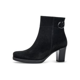 Gabor Leder-Stiefeletten in Schwarz - 52% | Größe 37 | Stiefeletten