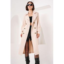 Happiness Istanbul Trenchcoat in Beige - 67% | Größe 36 | Damenjacken