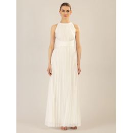 Apart Plisseekleid in Weiß - 78% | Größe 38 | Damen-kleider