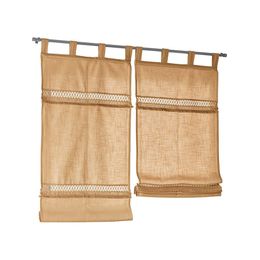 HEINE HOME Raffrollo in Beige - 56% | Größe 140x80 cm | Gardinen-vorhaenge